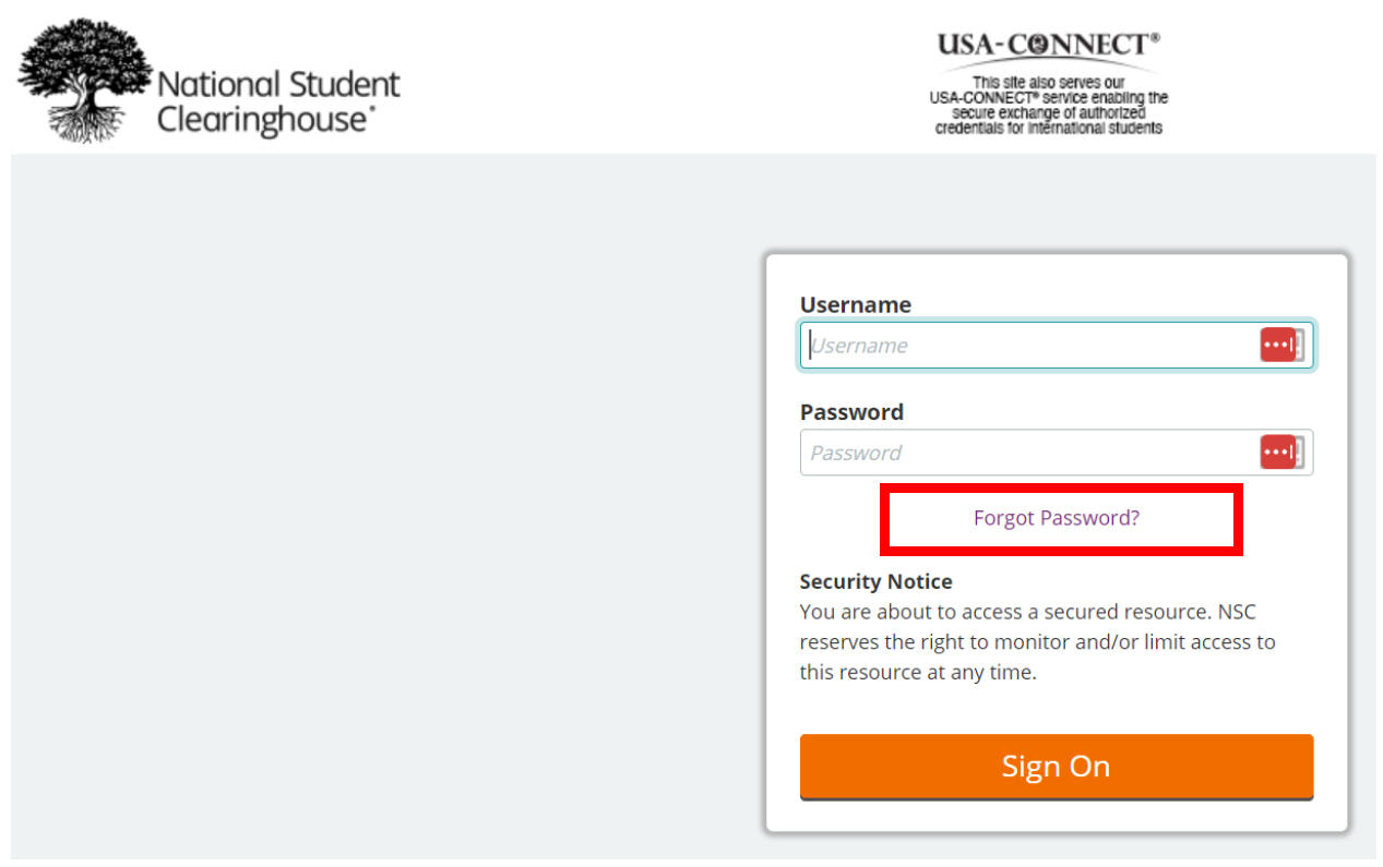 My Student Center - National Student Clearinghouse
